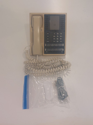 Comdial Executech 6414 AB 8 line Phone Ash Color Stands Up