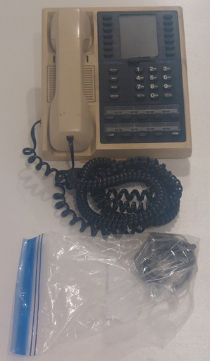 Comdial Executech 6414S AB 8 line Phone Ash Color older model