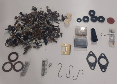 Screws Bolts Springs Gaskets Neoprene Misc Junk Drawer 4+ pounds Worth
