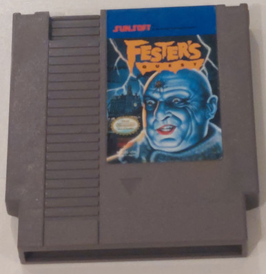 Fester's Quest The Addams Family Nintendo Nes Video Game Cleaned Tested