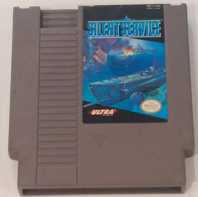 Silent Service Nintendo Nes Video Game Cleaned Tested