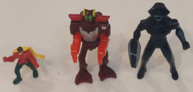 Mcdonalds 2011 Happy Meal Figures Lot of 3 Black Manta Bakugan Braxion ...