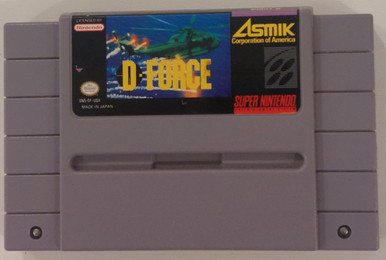 D Force Super Nintendo SNES Video Game Cleaned & Tested
