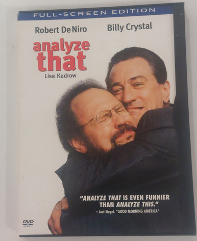Analyze That Full Screen Edition DVD Movie stars Robert Deniro Billy ...
