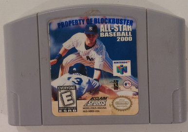 All Star Baseball 2000 Nintendo 64 N64 Blockbuster Video Rental Game ...