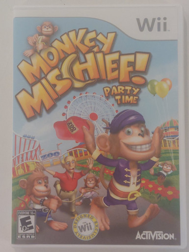 Monkey Mischief Party Time Nintendo Wii Video Game Complete Tested