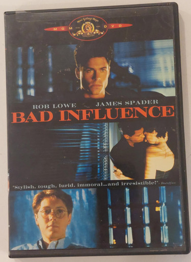 Bad Influence DVD Movie stars Rob Lowe Tested