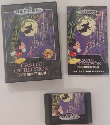 Castle of Illusion Starring Mickey Mouse Sega Genesis Video Game Complete