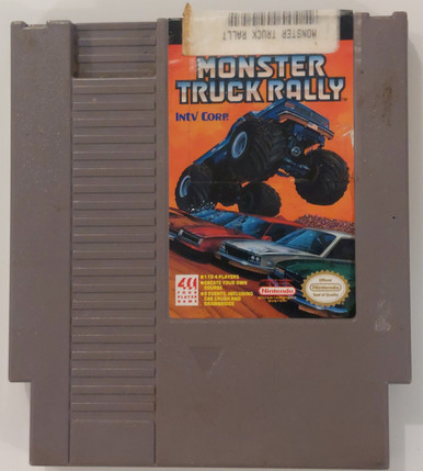 Monster Truck Rally Nintendo Nes Video Game Cleaned & Tested