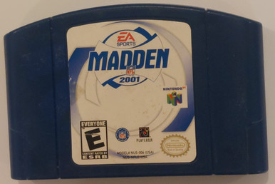 Madden NFL 2001 Nintendo 64 N64 Video Game Cleaned & Tested