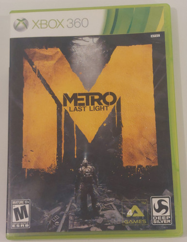 Metro Last Light Xbox 360 Video Game CIB Complete Tested
