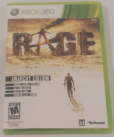 Rage Anarchy Edition Xbox 360 Video Game CIB Complete 3 Disc Game Tested