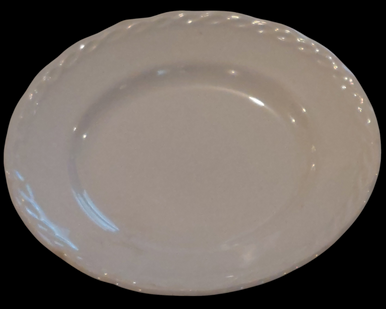Franciscan Ironstone Interpace Made in England 7" White Ribbon Plate ...