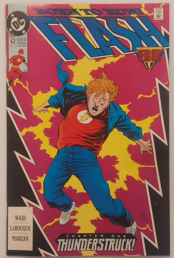 Flash #62 May 1992 Born to Run Chapter One Thunderstruck Comic Book