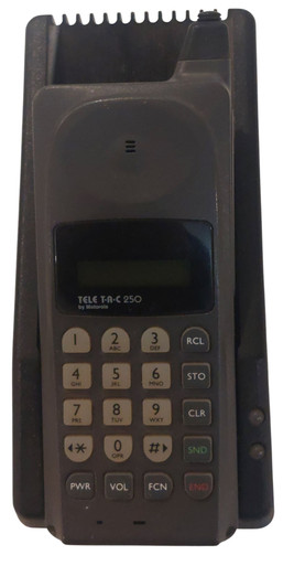 Motorola Tele TAC 250 T-A-C Cell Phone with Charger Base Untested