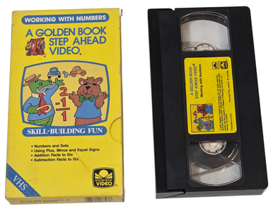 Golden Book Step Ahead Video Working with Numbers Skill Building Fun VHS