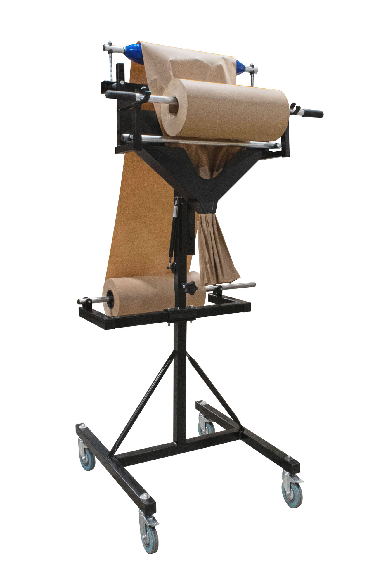 24" Kraft Paper Dispenser with Deluxe Brake & Crumpler Horizontal Table ...