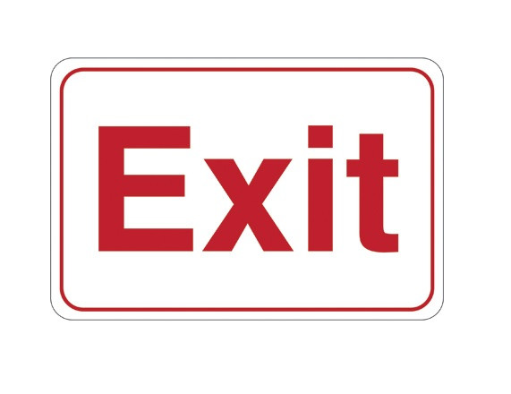 9" x 6" "Fire Extinguisher" Universal Instructional Facility Sign