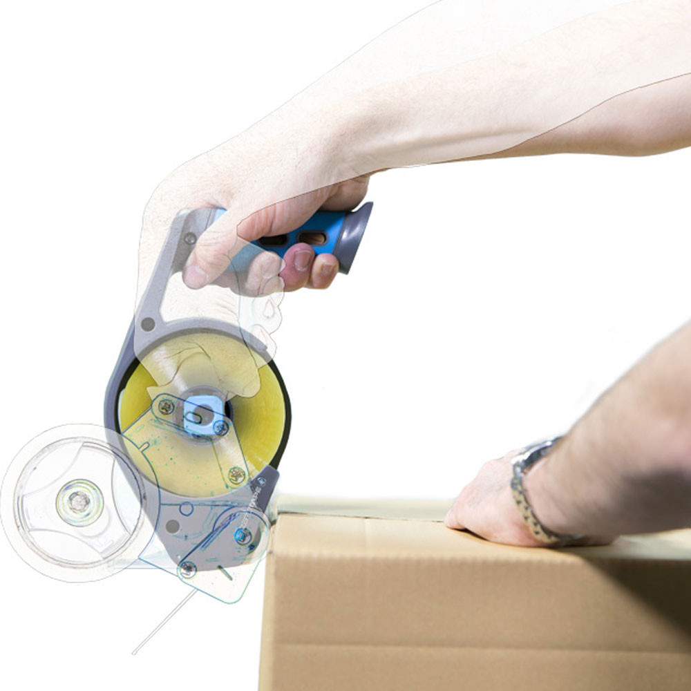 ZeroTape® Ergonomic 2" Hand Held Tape Dispenser System