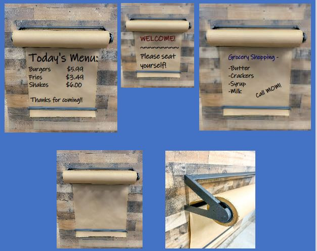 24" Kraft Paper Wall Mounted Sign - Menu Board and More - Fastpack ...