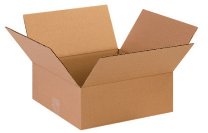 13" x 13" x 5" Flat Corrugated Cardboard Shipping Boxes 25/Bundle