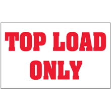 3" x 5" - "Top Load Only" Labels Roll / 250