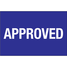 2" x 3" - "Approved" Pre-Printed Inventory Control Labels Roll / 500