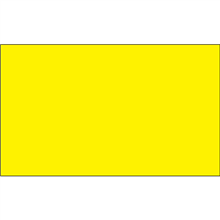 3" x 5" Fluorescent Yellow Inventory Rectangle Labels Roll / 500