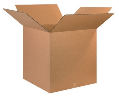 28" x 28" x 28" Double Wall Corrugated Cardboard Shipping Boxes 5/Bundle