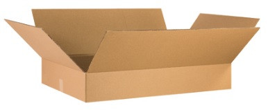 36" x 18" x 6" Flat Corrugated Cardboard Shipping Boxes 15/Bundle