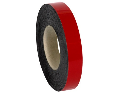 1" x 100' - Red Warehouse Labels - Magnetic Rolls 1 Roll / Case
