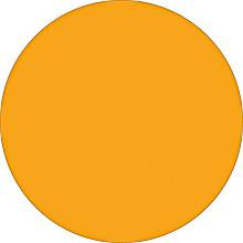 2" Fluorescent Orange Inventory Circle Labels Roll / 500