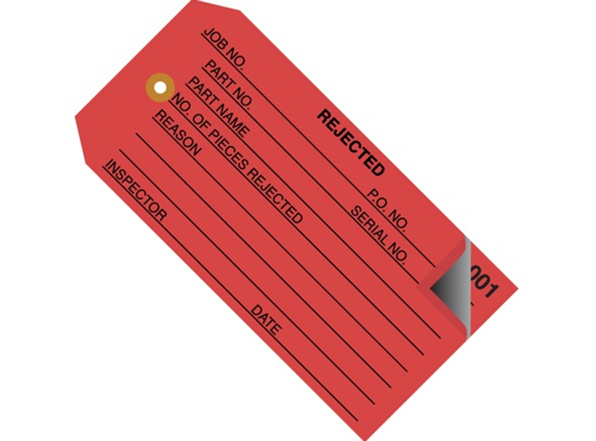 Pre-Printed "HOLD" Retail Message Hang Tags #5, 4 3/4" x 2 3/8" Case / 500
