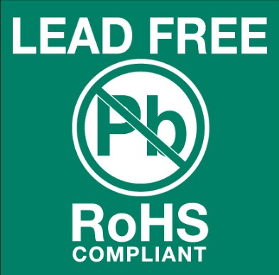 2 x 2" - "Lead Free RoHs Compliant" Labels Roll / 500