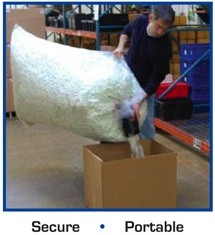 Packing Peanut/Loose Fill Portable Dispenser Plastic Chute