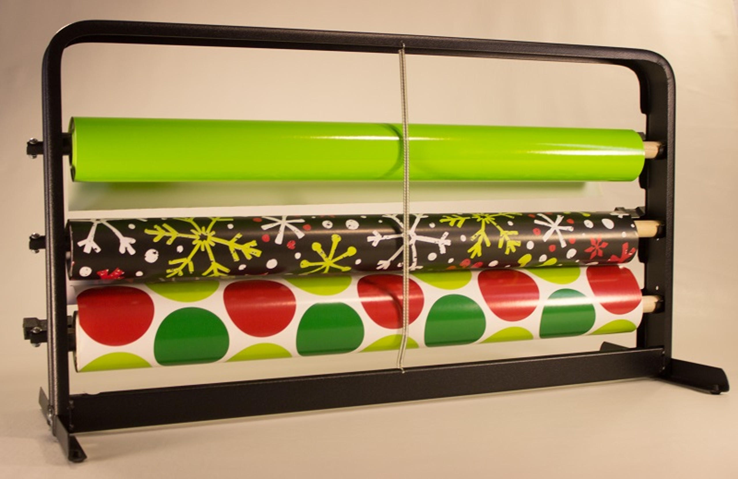 24 Three Roll Wrapping Papercellophane Counter Mount Dispenser Cutter Organizer