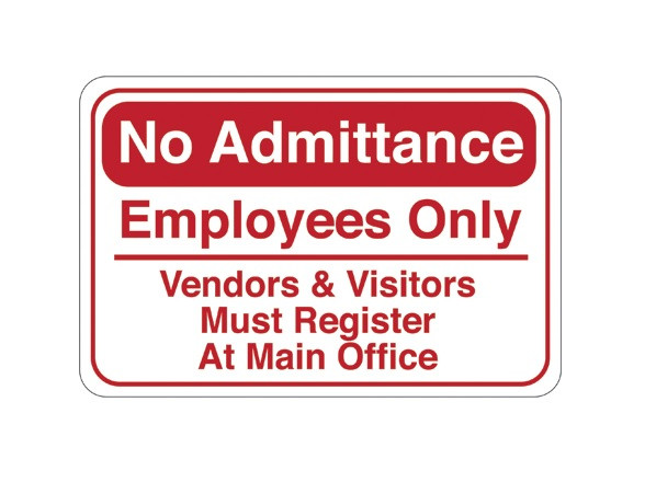 9" x 6" "Fire Extinguisher" Universal Instructional Facility Sign