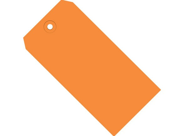 Assorted Colored Shipping Tags #8, 6 1/4" x 3 1/8" 13 Pt. Case / 1000