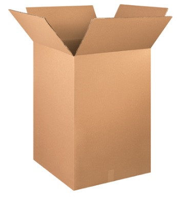 24" x 24" x 30" Double Wall Corrugated Cardboard Shipping Boxes 5/Bundle