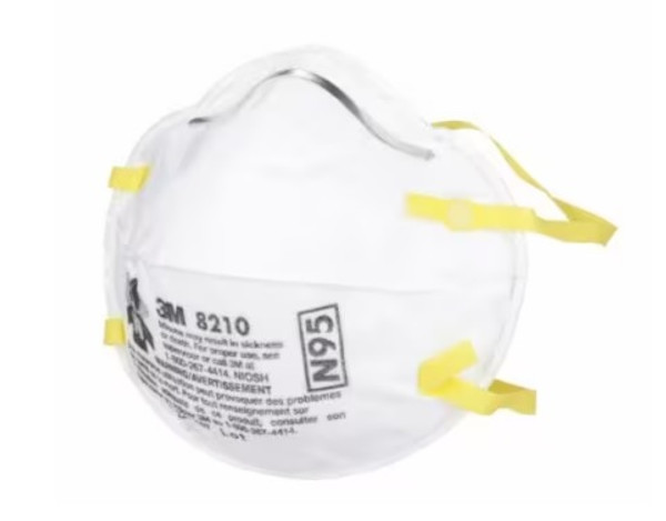 3M™ Particulate Dust Filtering Respirator Disposable Mask 8210, N95 20/Box