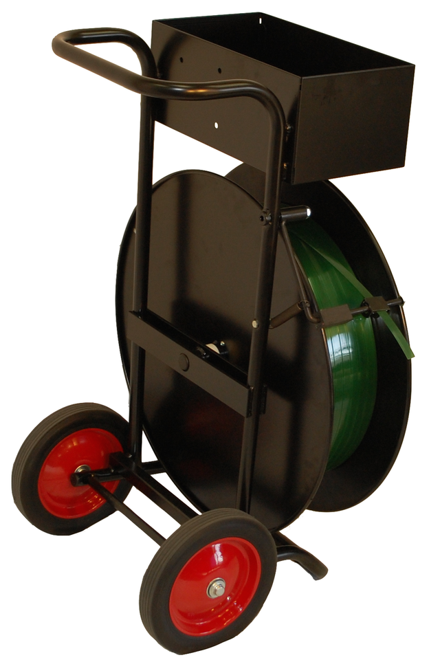 Standard Duty Oscillated Strapping Cart Dispenser with Brake 16" Core ...