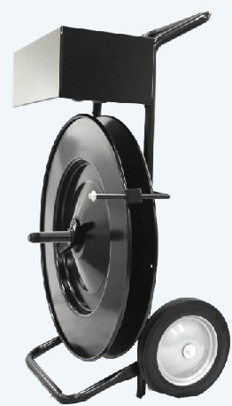 Premium Oscillated Strapping Cart Dispenser with Brake 16" Core