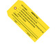 "Scrap (Yellow)" Inspection Tags #5, 4 3/4" x 2 3/8" 13 Pt. Case / 1000