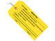 "Scrap (Yellow)" Inspection Tags #5, 4 3/4" x 2 3/8" 13 Pt. Case / 1000