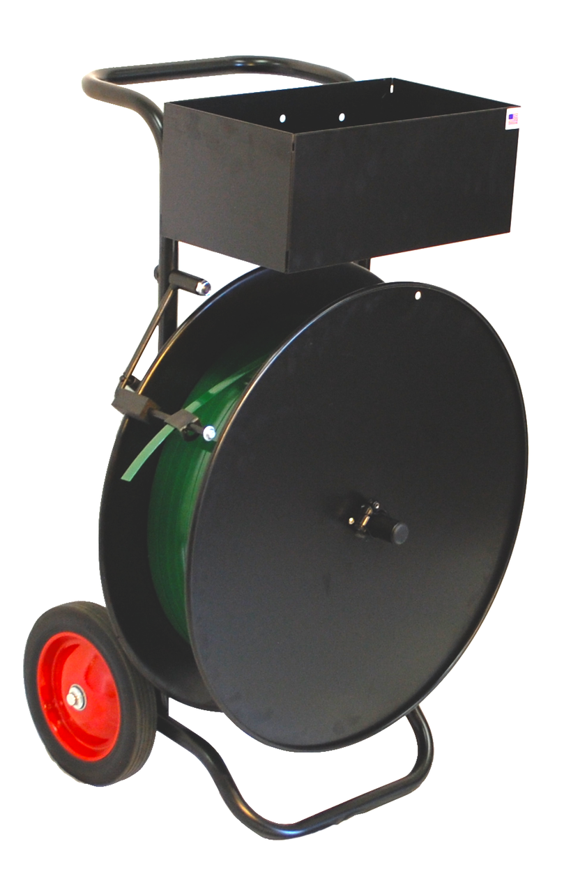 Standard-Duty Steel Ribbon Strapping Cart Dispenser 16" Core Quick Load ...