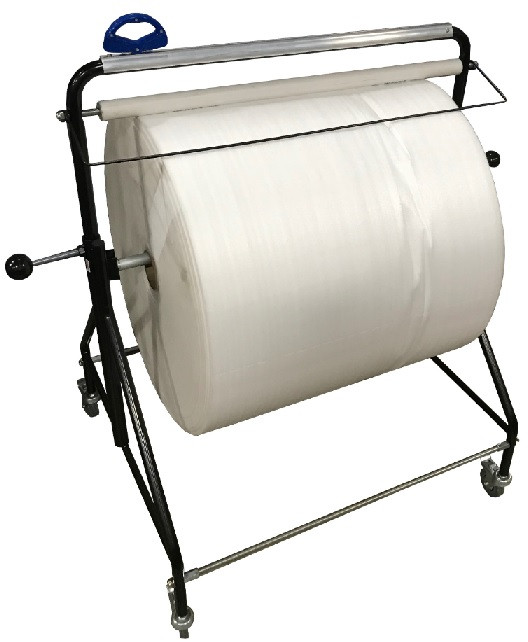 60" Jumbo Paper Dispenser Cutter Straight Edge with Casters