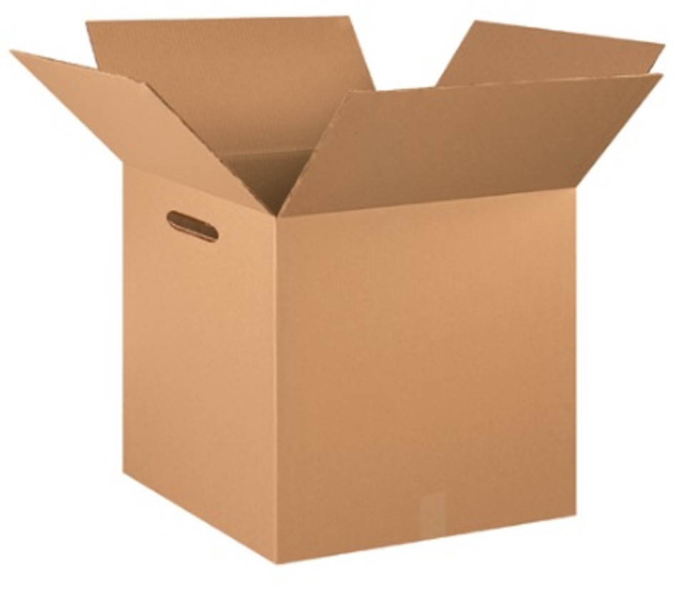 24" x 24" x 30" Double Wall Corrugated Cardboard Shipping Boxes 5/Bundle