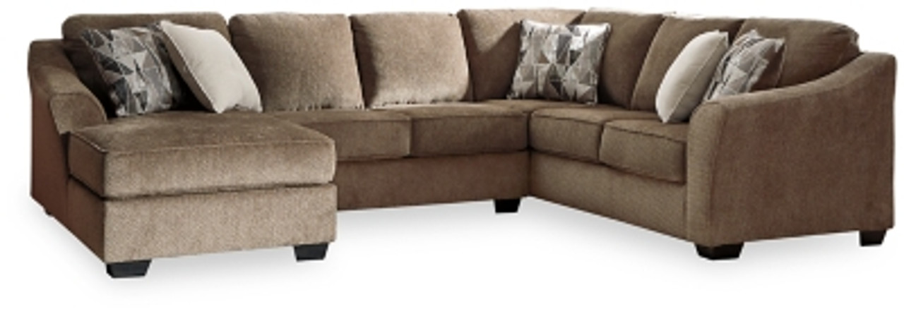 Benchcraft Graftin Teak 3 Piece Sectional with Chaise on sale at Bargains and Buyouts serving Tri County West Chester and Winton Woods in Cincinnati OH