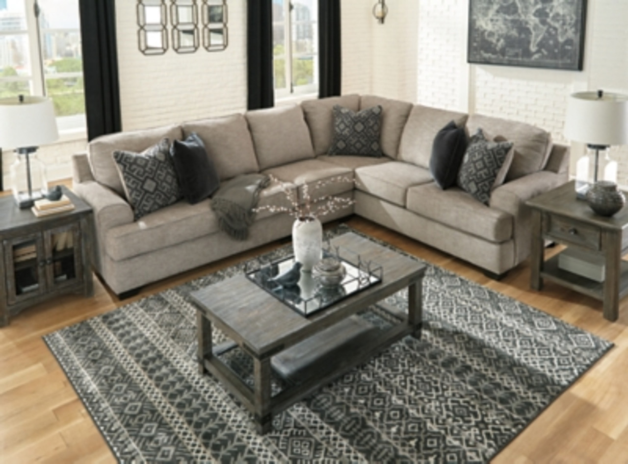 Ashley Bovarian Stone 3 Piece Sectional Right Arm on sale at Bargains and Buyouts serving Tri County West Chester and Winton Woods in Cincinnati OH