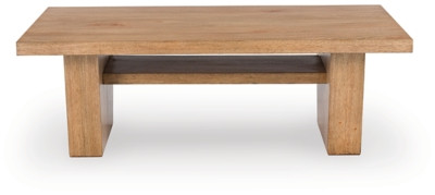 Ashley Kristiland Light Brown Coffee Table with 1 End Table on sale at ...